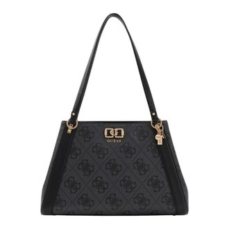 Guess Femme, Sacs, Gris, Taille: ONE Size Karnilla Logo Gfriend Carryall