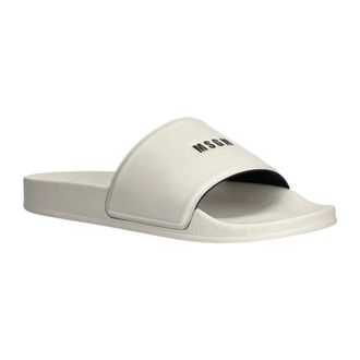Msgm Msgm - Mule &agrave; bout ouvert - Homme - Chaussures - Beige - Taille: 40 EU