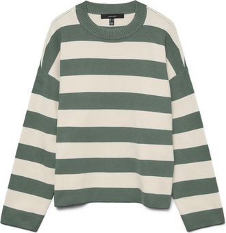 Vero Moda Vmsilje Ls O-Neck Boxy Pullover Noos