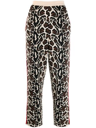 Stella McCartney Jogginghose mit Leoparden-Print - Nude