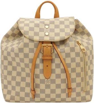 Louis Vuitton Sac &agrave; dos Pre-owned Damier Azur - Femme - Pre-owned - Beige - Taille: ONE Size