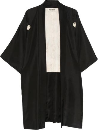 A.N.G.E.L.O. Vintage Cult kimono à manches courtes (années 1960) - Noir