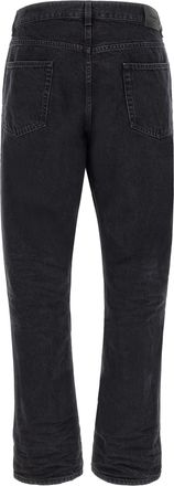 Saint Laurent Mens Black Cotton Relaxed Fit Jeans Clothing