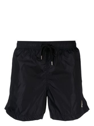 Moncler Badeshorts mit Logo - Blau