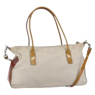 Prada Pre-owned Leder Vintage Handtasche - - Pre-owned - Damen - Wei&szlig; - ONE SIZE
