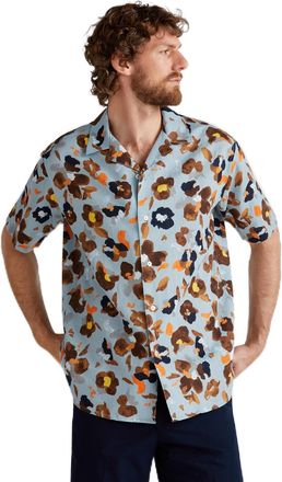 Benetton Herren Camicia M/M 5hpwuq05b Hemd, blau, Medium