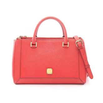 MCM Pre-owned Leder 2way Handtasche - - Pre-owned - Damen - Rot - ONE SIZE