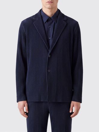 Homme Pliss&eacute; Issey Miyake Blazer droit Homme Pliss&eacute; Issey Miyake en tissu technique pliss&eacute;