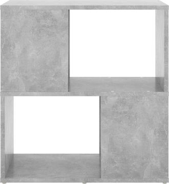 Generic Offene B&uuml;cherregale, Freistehend, Platzsparendes Aufbewahrungsregal aus Holzwerkstoff f&uuml;r B&uuml;cher, Dekoration und Medien (Betongrau)