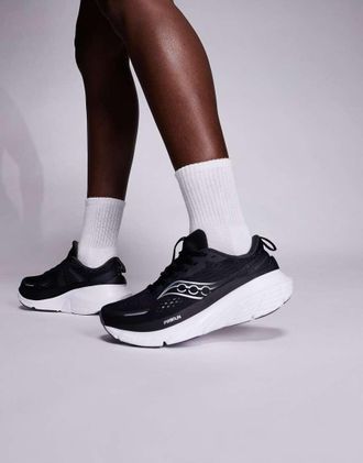 Saucony Guide 18 - Laufschuhe in Schwarz und Wei&szlig;