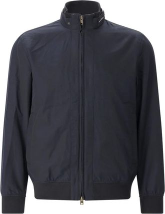 Woolrich Homme, Vestes, Bleu, Taille: 2XL Spring Lewis Bomber