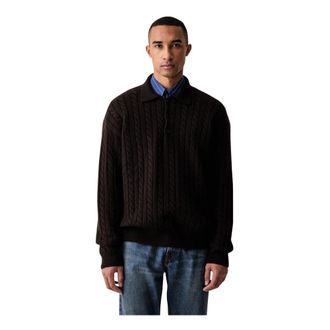 Msgm Rundhals-Strickpullover - - Knitwear - Herren - Braun - L