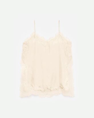 Arket Tr&auml;gertop Mit Spitze -Beige