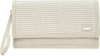 PESERICO Femme, Sacs, Beige, Taille: ONE Size Pochette Tiss&eacute;e