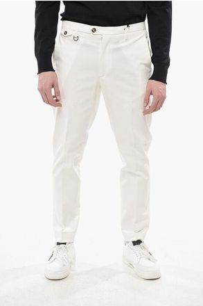 Paolo Pecora MOSCOVA Cotton Twill Chino Trousers with Turn-Ups size 48