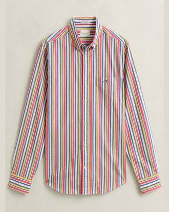 GANT Popeline-Hemd aus Baumwolle mit farbigem Streifenmuster in