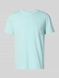 Superdry T-Shirt aus Baumwoll-Leinen-Mix mit Brusttasche