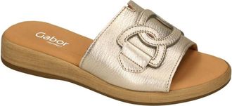 Gabor Femme, Chaussures, Jaune, Taille: 42 1/2 EU 26.501.9 Sandale Slide