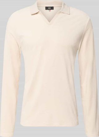 Cinque Longsleeve mit Polokragen und V-Ausschnitt Modell BOLL