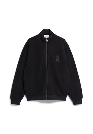 Armedangels Herren Fleecejacke Relaxed Fit aus Bio-Baumwolle BRESAA Felpa Relaxed Fit Black