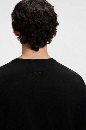 HUGO BOSS Strickpullover San Cody Rundhalsausschnitt, Viskosemix, Regular Fit