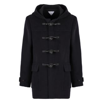 Bottega Veneta Woll-Dufflecoat - - Coats - Herren - Blau - L