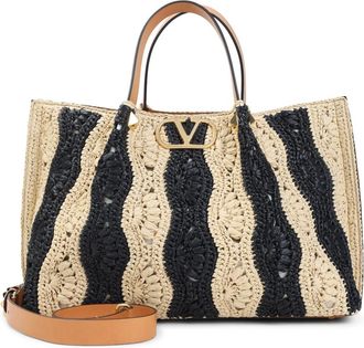 Valentino Garavani Femme, Sacs, Multicolore, Taille: ONE Size Sac cabas Medium en Viscose Valentino Garavani