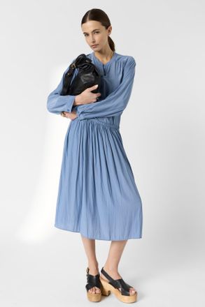 Gerard Darel Jupe mi-longue pliss&eacute;e - JULIAH - Bleu ciel