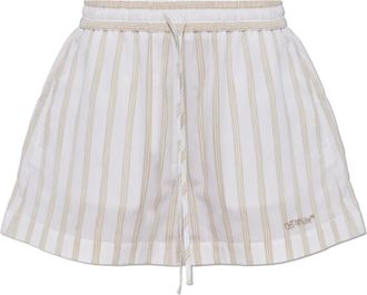 Off-white Femme, Shorts, Beige, Taille: 36 FR Striped Shorts