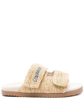 Dsquared2 claquettes à logo brodé - Tons neutres