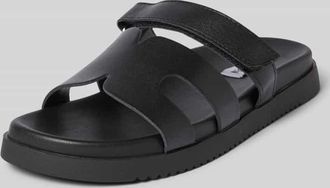 Steve Madden Lederslides mit Klettverschluss Modell MISSILE