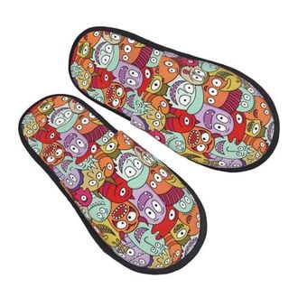 Generic Fourrure Pantoufles Monstre Dr&ocirc;le Doux Pantoufles DH&ocirc;tel Cozy Chaussons Maison Pour Spa Femmes Camping M