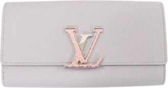Louis Vuitton Portefeuille Long Capucines Python Pre-owned - Homme - Pre-owned - Gris - Taille: ONE Size