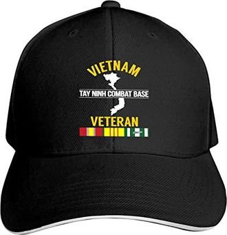 Generic Pare-Soleil Casquette V&eacute;t&eacute;ran De La Base De Combat De Tay Ninh Au Vietnam Vintage Baseball Casquette R&eacute;glable Sunhat pour Hip Hop P&ecirc;che Jogging