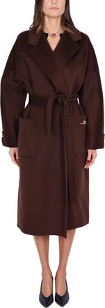 Elisabetta Franchi Damen, M&auml;ntel, Braun, SGr&ouml;&szlig;e