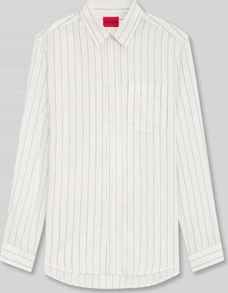 HUGO BOSS Oversized Freizeithemd aus Lyocell