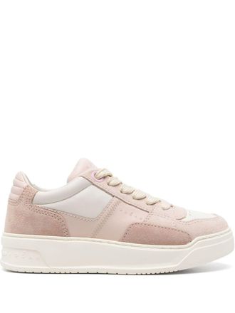Hogan baskets à empiècements - Rose