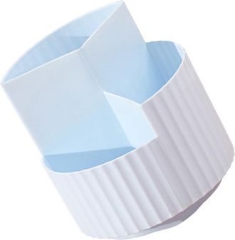 Supvox Drehbarer Stifthalter aus Kunststoff Schreibtisch Organizer in Himmelblau Bleistifttopf zur Aufbewahrung von Schreibwaren und Pinseln f&uuml;r B&uuml;ro und Zuh