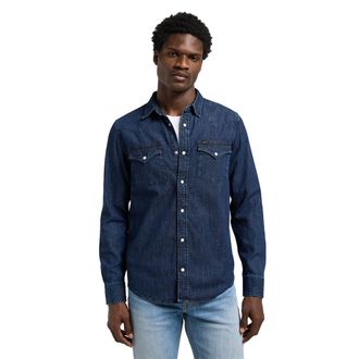 Lee Mens Regular Western Shirt, Rinse, XXL