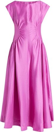 Acler Drapiertes Emery Midikleid - Rosa