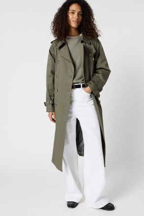 Gerard Darel Trench long kaki - SERGE - Vert Kaki