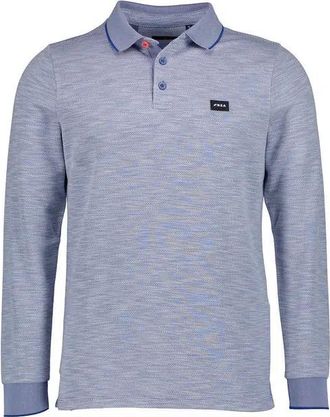N.Z.A. Herren Polo-Shirt blau meliert