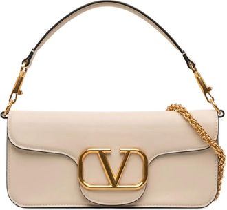 Valentino Garavani 2018-2025 Calfskin VLogo Loco satchel - Wei&szlig;