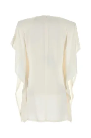 Stella McCartney Womens White Satin Mini Dress Cream Exterior: Viscose Acetate Abiti