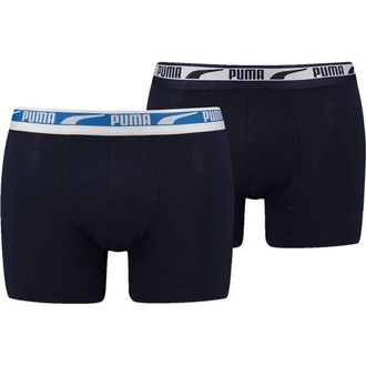 Puma Herren Unterhose MEN MULTI LOGO BOXER 2P