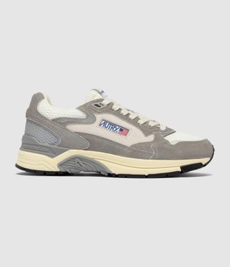 Autry Baskets Homme Hyperway Low Suebic Mesh Plumb Silver