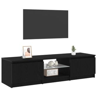 Generic TV-Schrank mit LED-Leuchten, TV-Board, Fernsehtisch, St&auml;nder, Konsole, Fernsehschrank, M&ouml;bel, Fernsehm&ouml;bel (Wei&szlig; 120x30x36 cm) (140 x 40 x 36 cm)