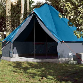 vidaXL Vidaxl - Tente familiale tipi 10 personnes bleu imperméable