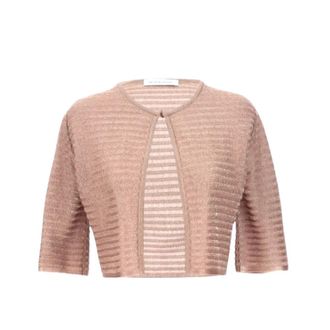 Antonino Valenti Linda Carrara Bolero Strickjacke - - Knitwear - Damen - Beige - M