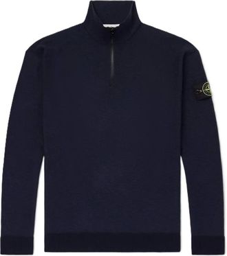 Stone Island Homme, Pulls, Bleu, Taille: S Col roul&eacute;s